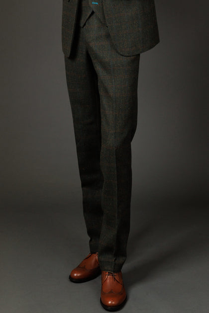 Robert Simon Joshua Tweed Check Trousers | ShopSimon