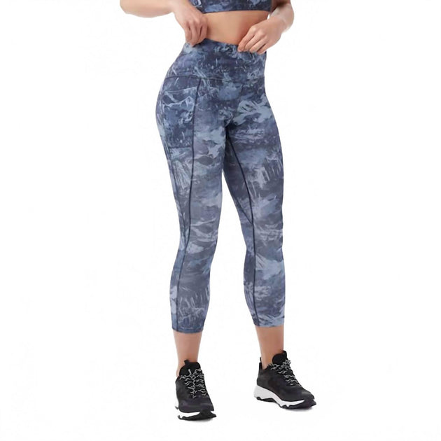 Smartwool Active Printed 7/8 Legging In Nightfall Blue Mtn | ShopSimon