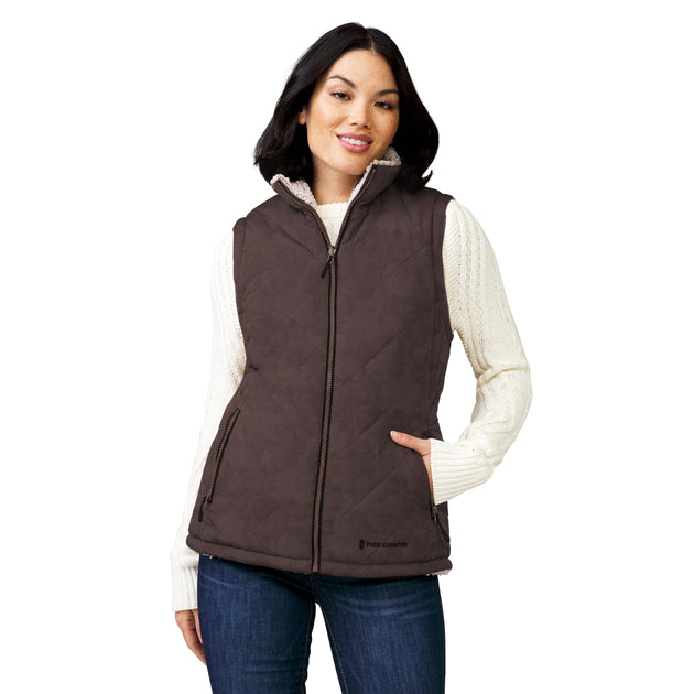 Free Country Women's Expedition Stratus Lite Reversible Vest | ShopSimon