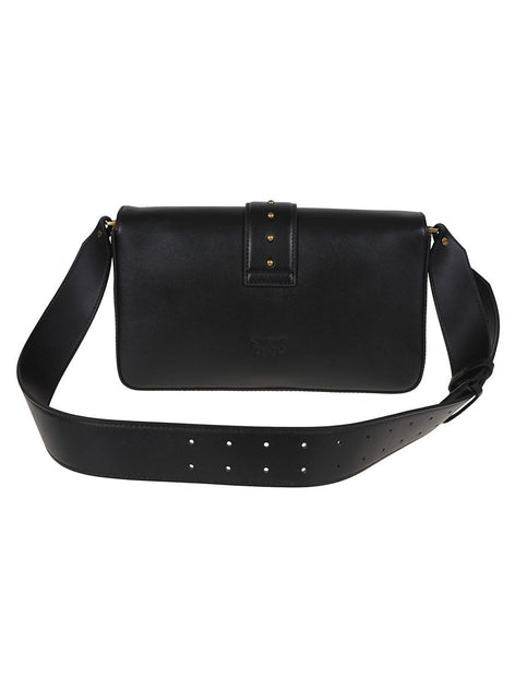 Pinko Soft Rectangular Leather Bag With Dual Straps | ShopSimon