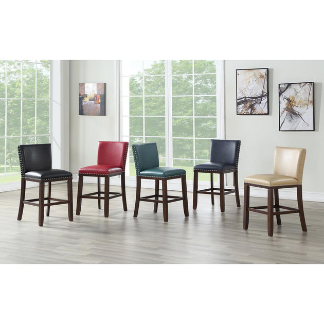 Steve Silver Tiffany Black KD Counter Stool - set of 2 | ShopSimon