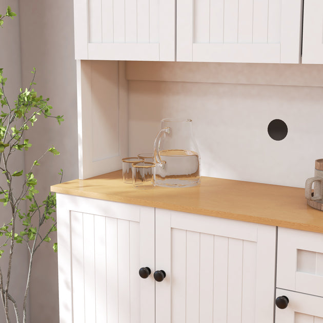Streamdale Furniture Streamdale E1 MDF Kitchen Buffet Cabinet with ...