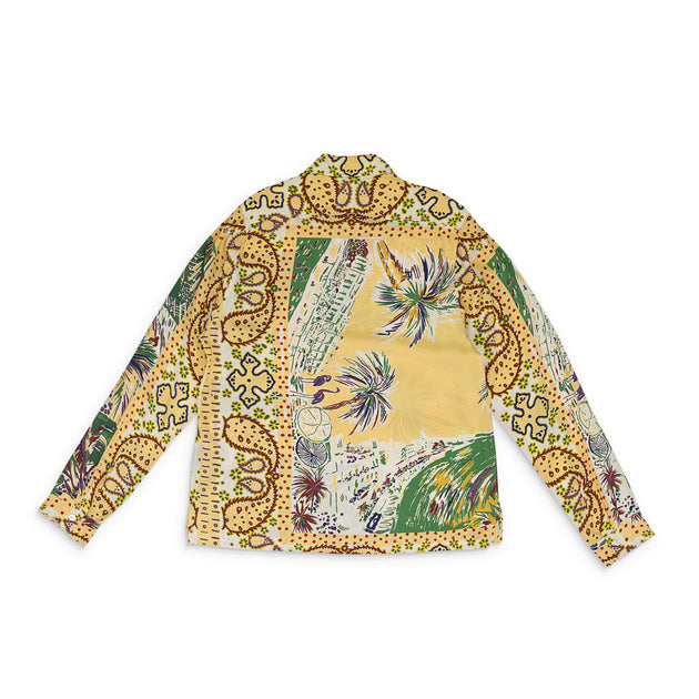 Rhude MULTICOLOR PALMINA SILK LS BUTTON-DOWN SHIRT | ShopSimon