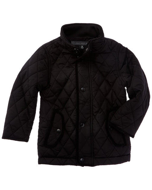Urban Republic Diamond Thin-filled Quilted Barn Jacket | ShopSimon