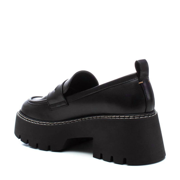 Xti Women's Casual Platform Moccasins In Black | ShopSimon