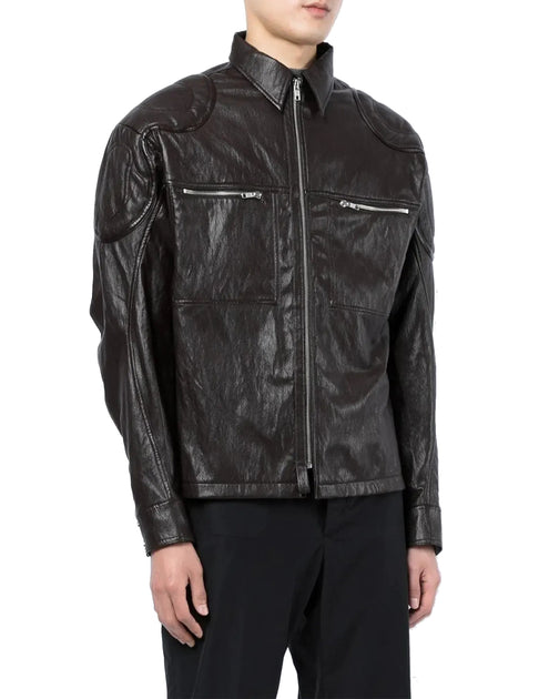 GmbH Yasuf Faux Leather Jacket | ShopSimon