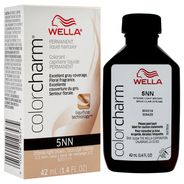 Wella Color Charm Permanent Liquid Haircolor - 5nn Intense Light Brown ...