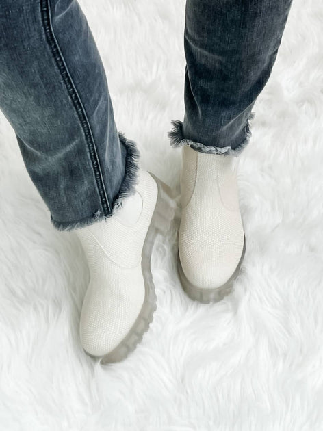 CHINESE LAUNDRY Women's Margo Lizard Bootie In Natural | ShopSimon