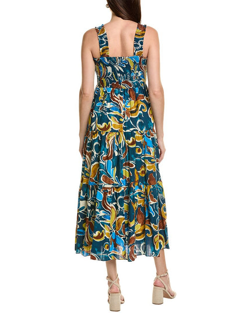 Anne Klein Smocked Bodice Patio Midi Dress | ShopSimon