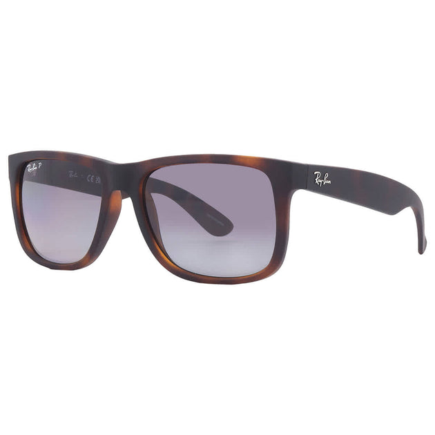 Ray Ban Justin Blue Gradient Square Men's Sunglasses Rb4165 865/8s 54 ...