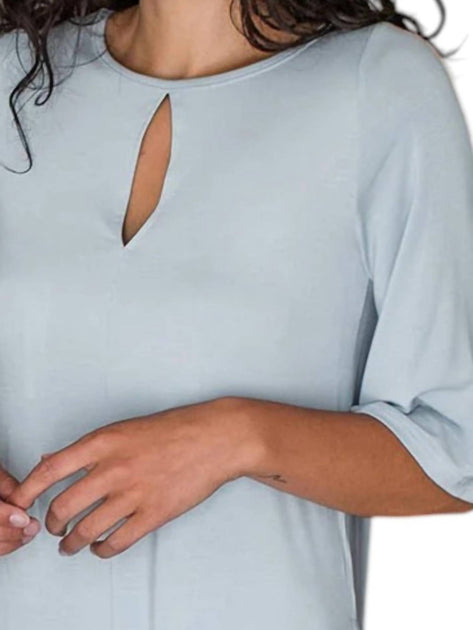 Yala Kat Lounge Bamboo Pajama Set In Sky | ShopSimon