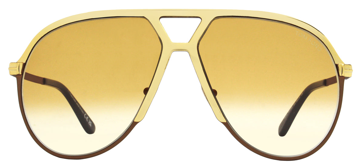 Tom Ford Men's Xavier Oversize Sunglasses Tf1060 30f Yellow Gold 64mm ...