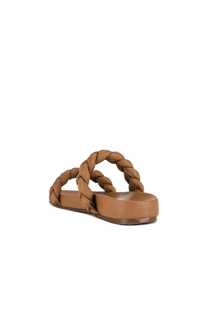 KAANAS Women's Coco Chunky Slides Sandals In Coffee | ShopSimon