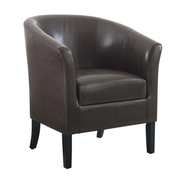 Linon Simon Brown Club Chair | ShopSimon