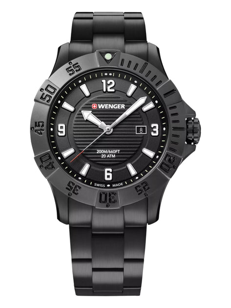 Wenger Swiss Army Men's 01.0641.135 Seaforce Black Dial Watch 43 Mm ...