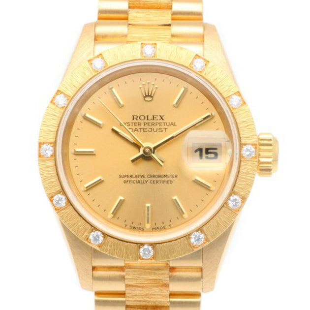 Rolex Datejust Yellow Gold (18k) Wristwatch (pre-owned) | ShopSimon