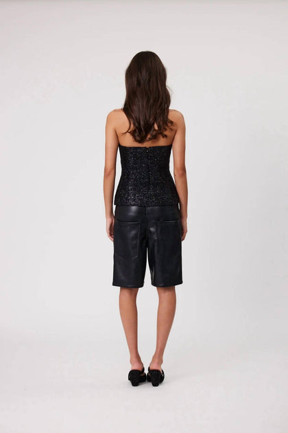 Remain Strapless Bodice Top In Black | ShopSimon