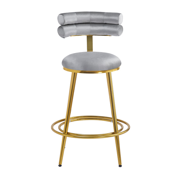 Streamdale Furniture Streamdale Modern Velvet Counter Stools (Set of 2 ...