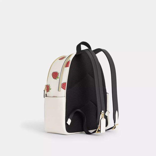 Coach Outlet Court Backpack With Strawberry Print | ShopSimon