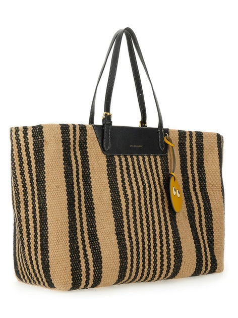 Anya Hindmarch Woven Tote Bag With Logo | ShopSimon