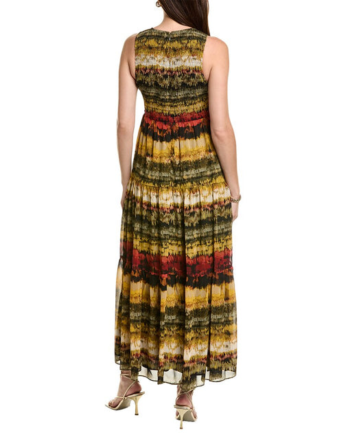 Anne Klein Smocked Bodice Patio Midi Dress | ShopSimon