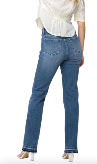 Judy Blue High Waist Control Top Slim Boot Denim In Medium Blue Wash ...