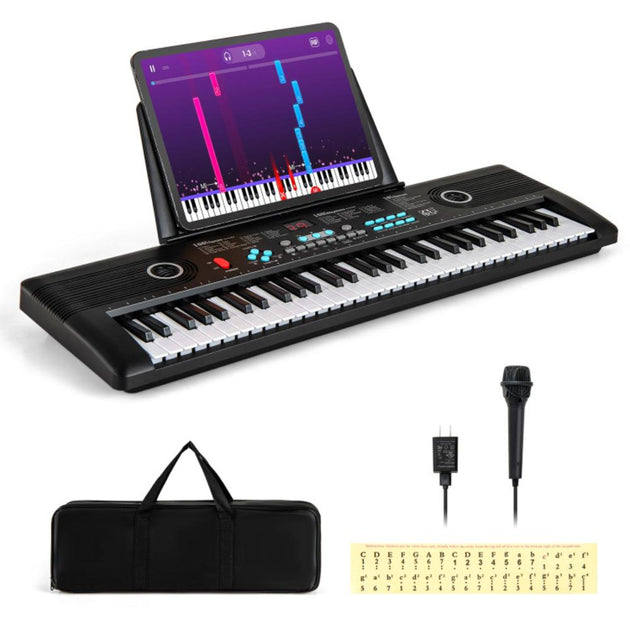 Hivvago 61 Key Electric Portable Digital Keyboard Piano For Beginner ...