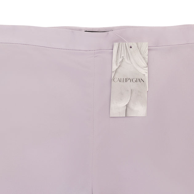 Callipygian Satin Lilac Trousers | ShopSimon