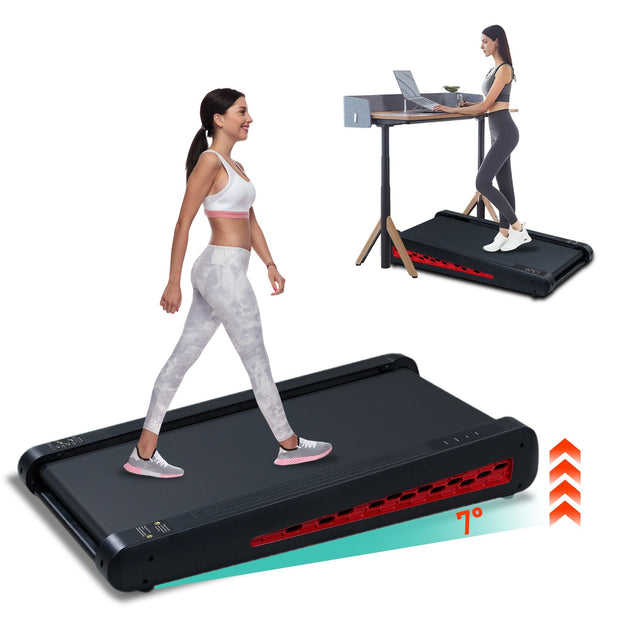CARDIORAKK 7° Incline Walking Pad Treadmill - Portable Compact ...