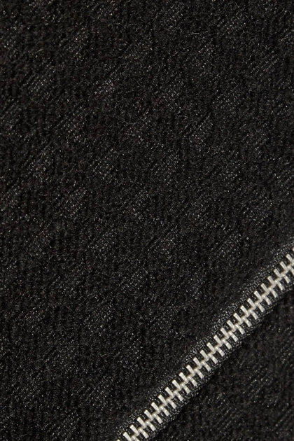 REBECCA MINKOFF Tweed Wool Blend Mini Skirt In Black | ShopSimon