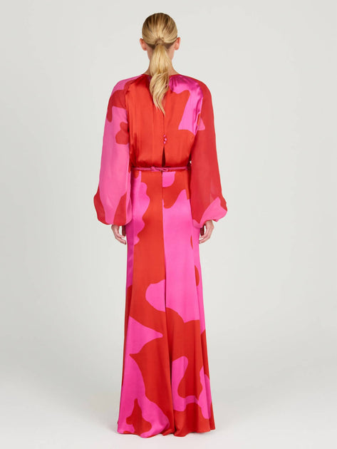 Silvia Tcherassi Messina Dress In Red/pink | ShopSimon