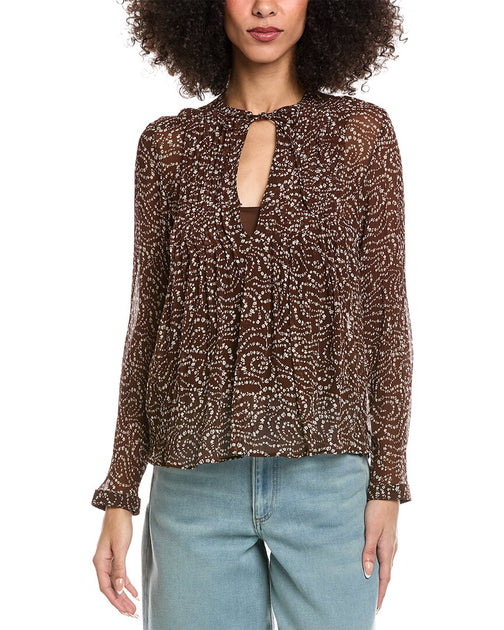rag & bone Amaris Silk-blend Top | ShopSimon