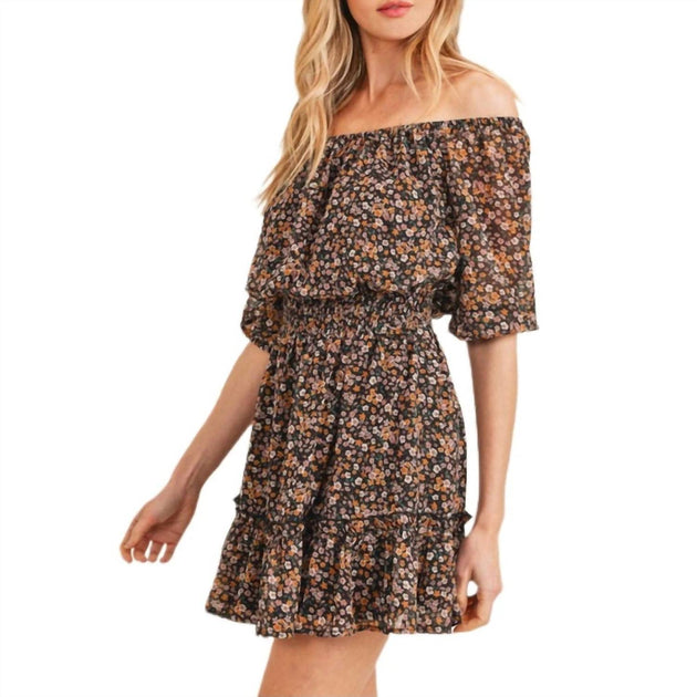 Sadie & Sage Daydreamin' Mini Dress In Black Multi | ShopSimon