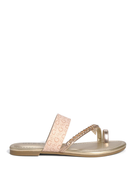 Guess Factory Levvia Chain Sandals | ShopSimon