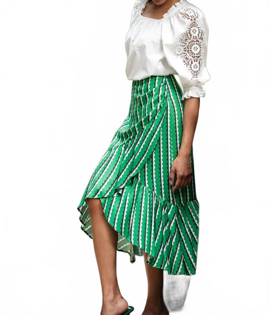 EMILY LOVELOCK Rhea Blouse In White | ShopSimon