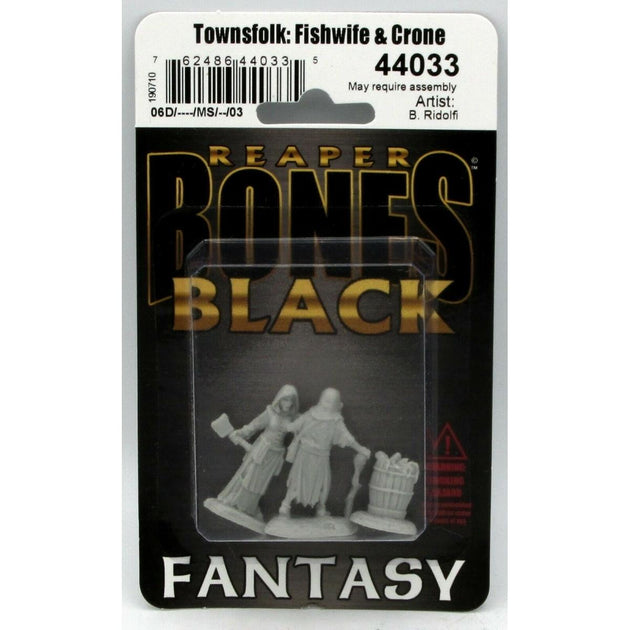 Reaper Miniatures Bones Dreadmere Fishwife & Crone Miniatures Black ...