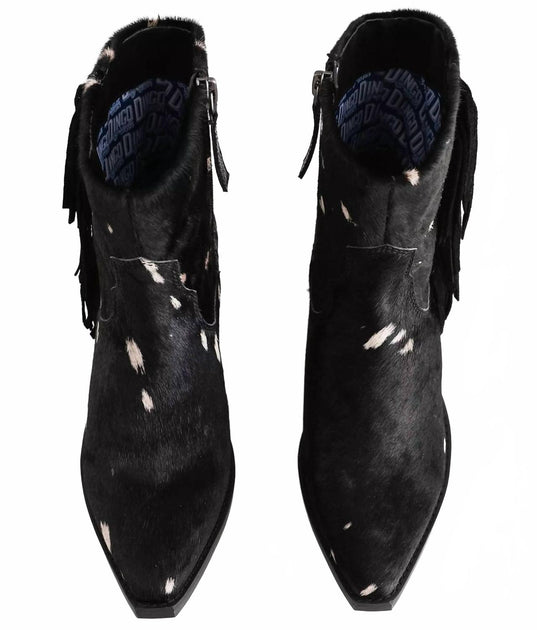 Dingo Women's Hair We Go Western Boot In Black | ShopSimon