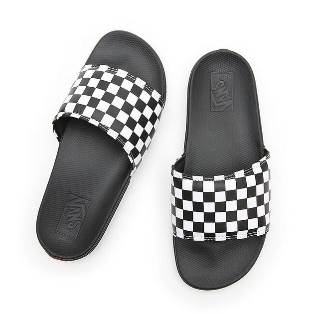 VANS La Costa Va5hf527i Slide Slippers Mens 7 Black White Checkered ...