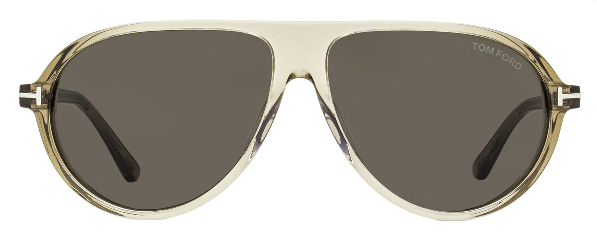 Tom Ford Men's Marcus Sunglasses Tf1023 45a Transparent Brown 60mm ...