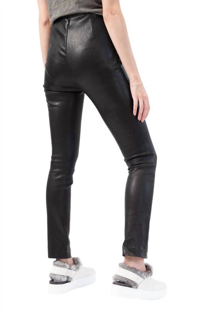 Rag & Bone Simone Lamb Leather Pants In Black | ShopSimon