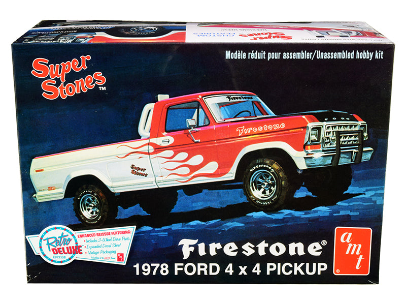 AMT Skill 2 Model Kit 1978 Ford 4x4 Pickup Truck "firestone Super ...