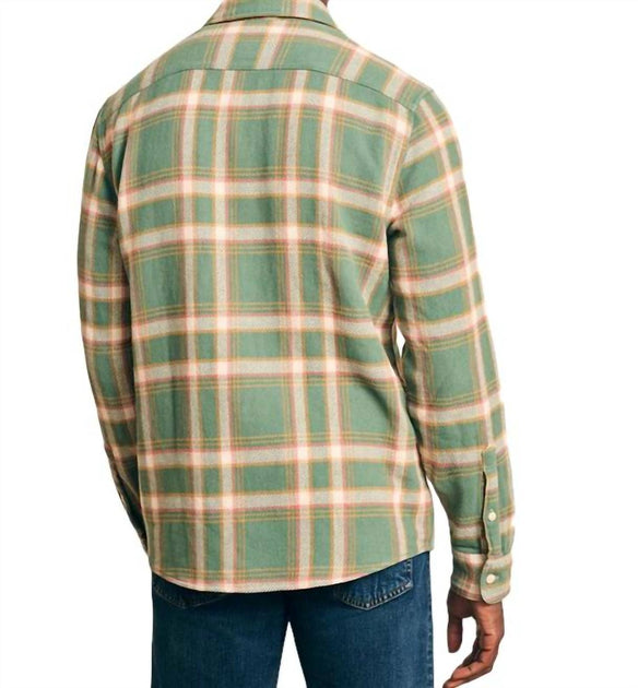 Faherty The Surf Flannel Shirt In Cedar Valley Plaid | ShopSimon