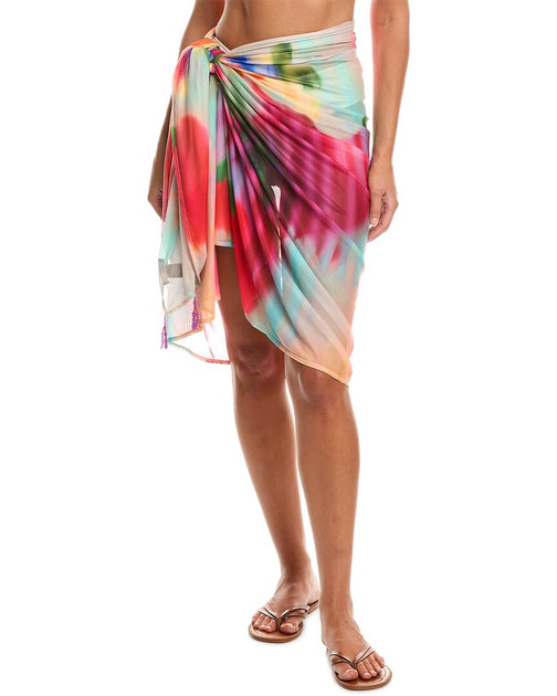 Natori Floral Mirage Mesh Pareo | ShopSimon
