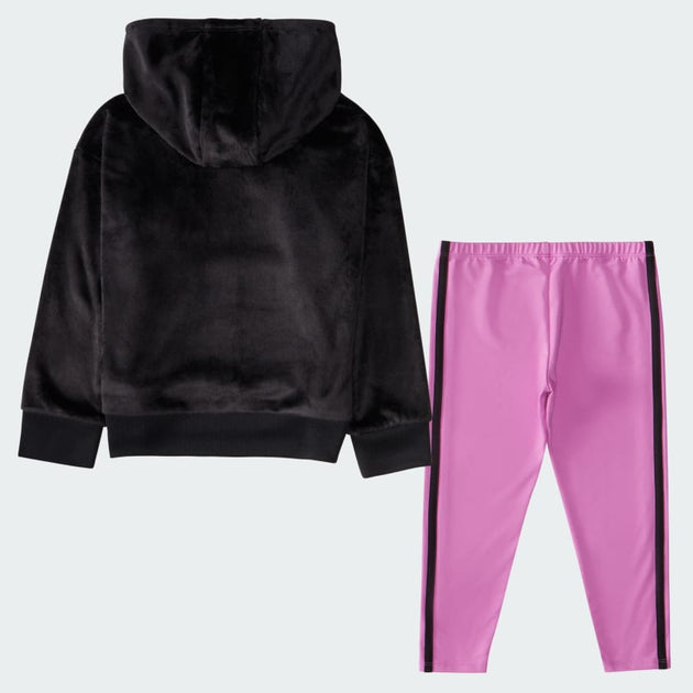 adidas Kids' Silken Fleece Pullover And Tights Set | ShopSimon