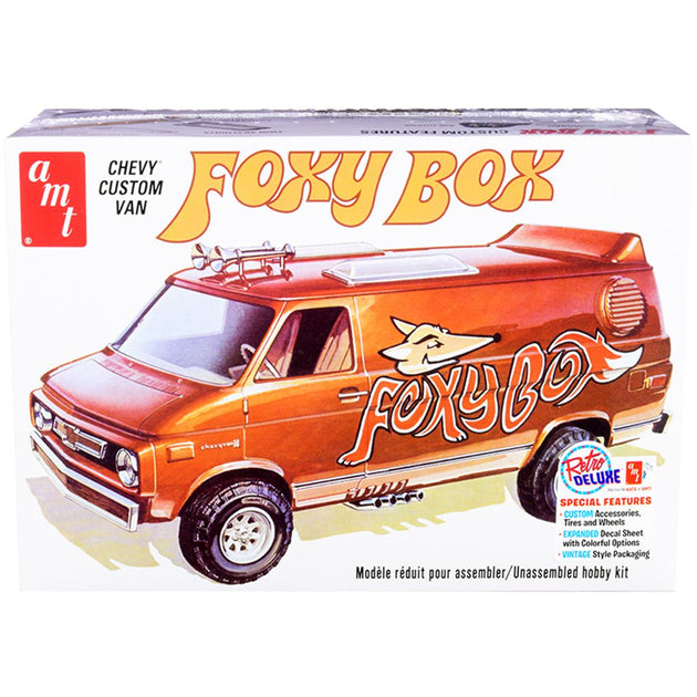 AMT 1-25 Scale Chevrolet Custom Van Foxy Box Skill 2 Model Kit | ShopSimon