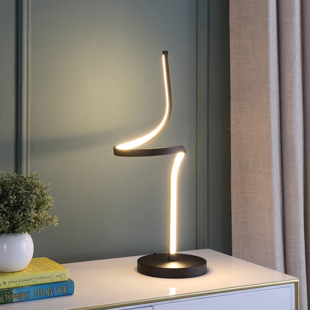 Streamdale Furniture Streamdale 22" In LED Apollo Spiral Curved Tube ...