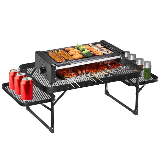 Fresh Fab Finds Foldable Camping Table Collapsible BBQ Grill Stand ...
