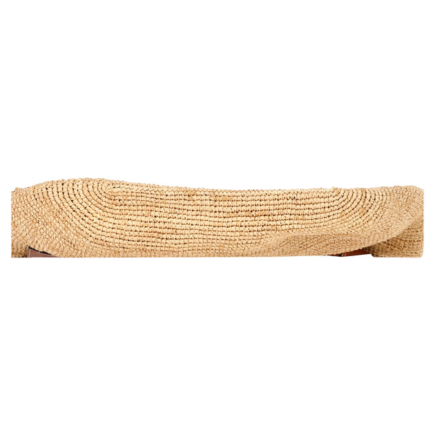 LOEWE Large Slit Tote Bag In Brown Raffia | ShopSimon