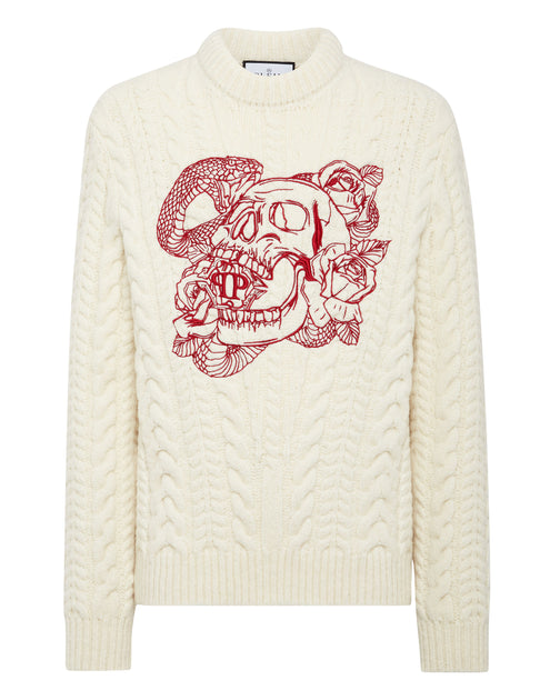 PHILIPP PLEIN Wool Sweater Skull | ShopSimon