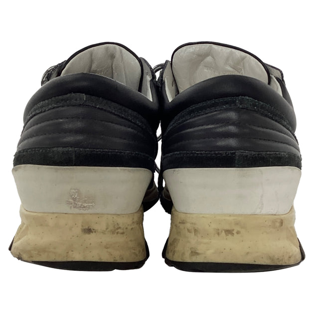 Lanvin Runners Ds Sneakers In Black Suede And Leather | ShopSimon